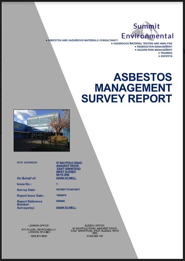 Asbestos Survey Template Customisation - Flow Mobile Surveying