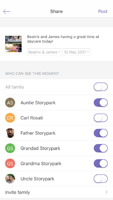Families – Storypark