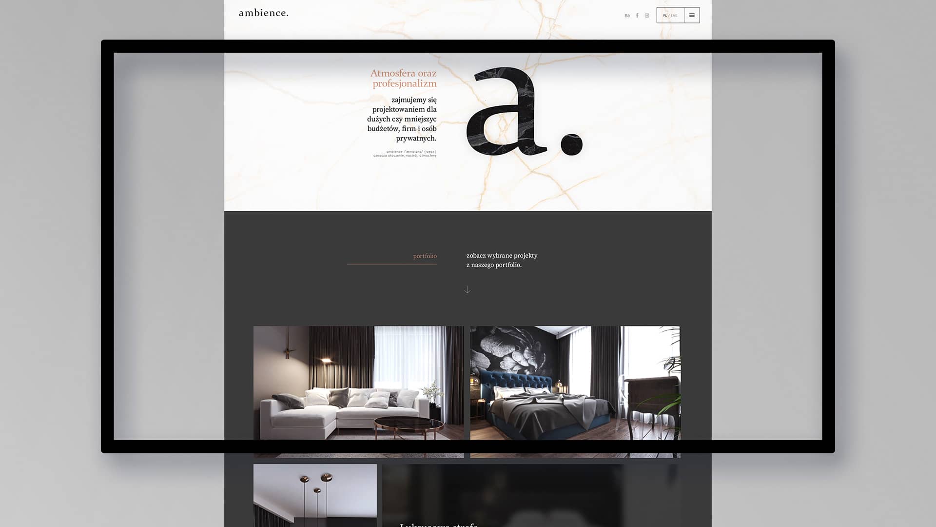 Ambience - a site for an interior designer