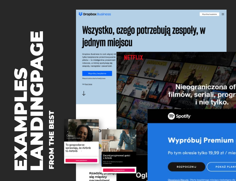 Discover the best landingpage examples from the biggest companies