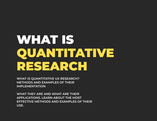 What is quantitative UX research? Methods and examples of their implementation