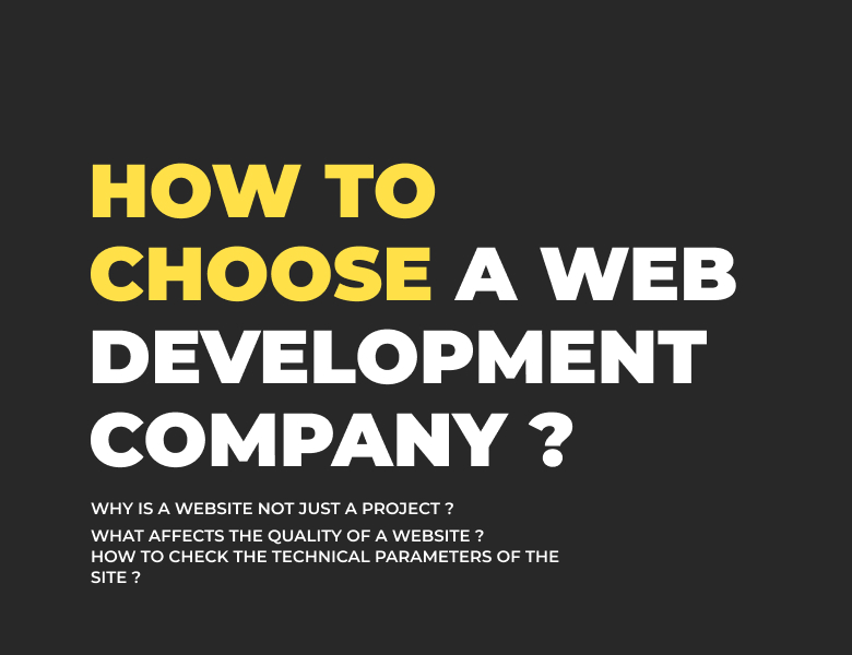 How to choose a company that creates websites