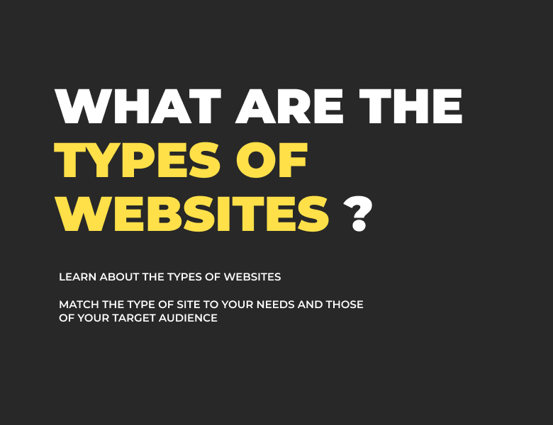 What are the types of websites