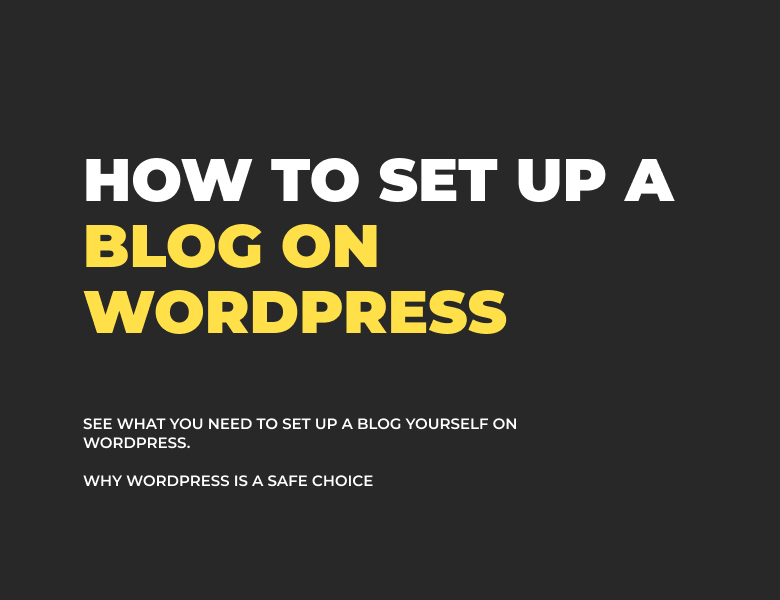 How to start a blog on wordpress. Step by step.