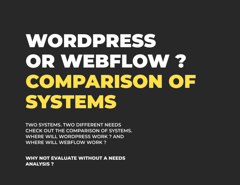 Wordpress or Webflow - which system to choose