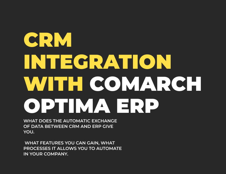 CRM integration with Comarch Optima ERP