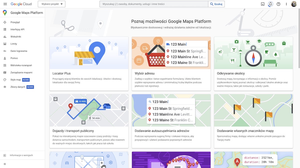 Jak zdobyć klucz API Google - Korzystanie Google Cloud Platform