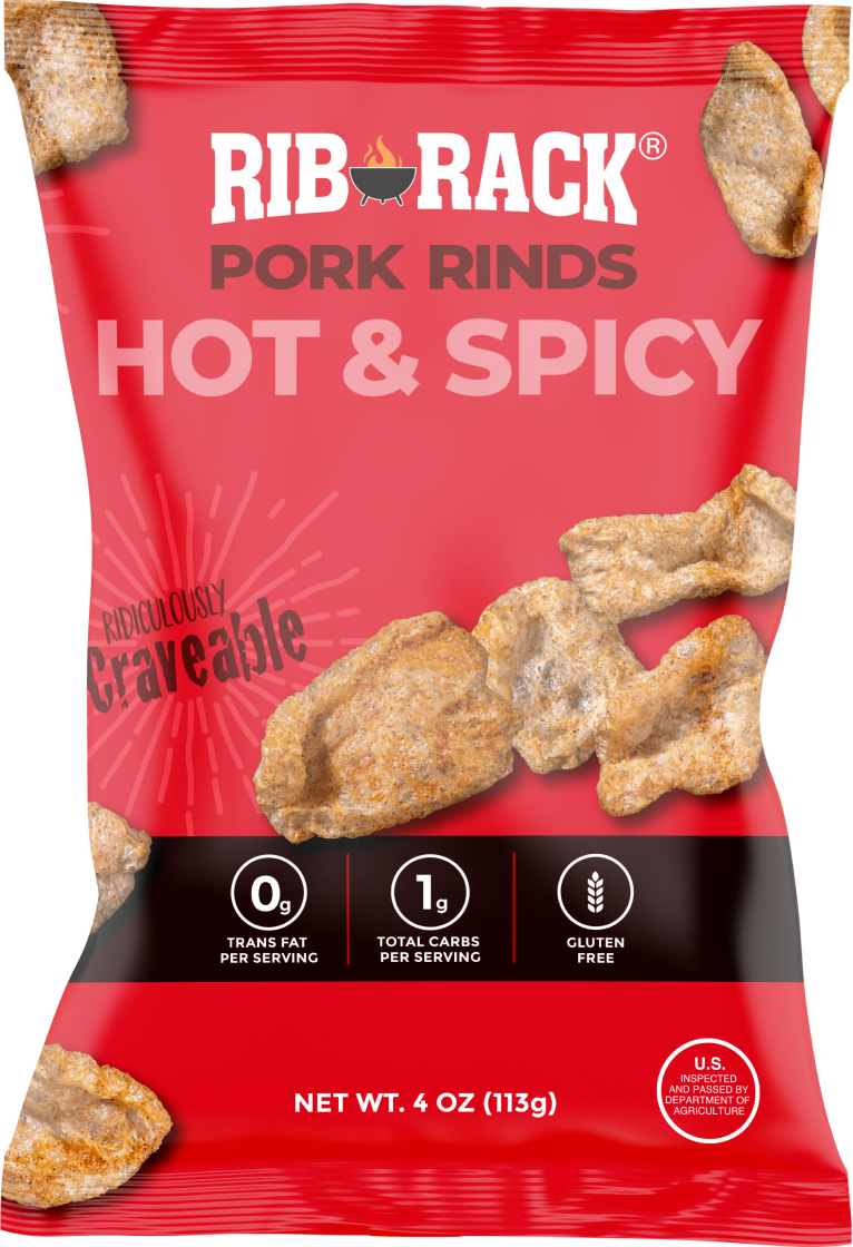 Rib Rack BBQ - Hot & Spicy Pork Rinds