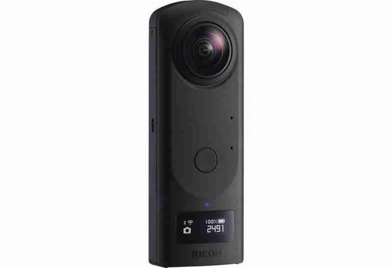 What is the ISO range of the Ricoh Theta Z1?