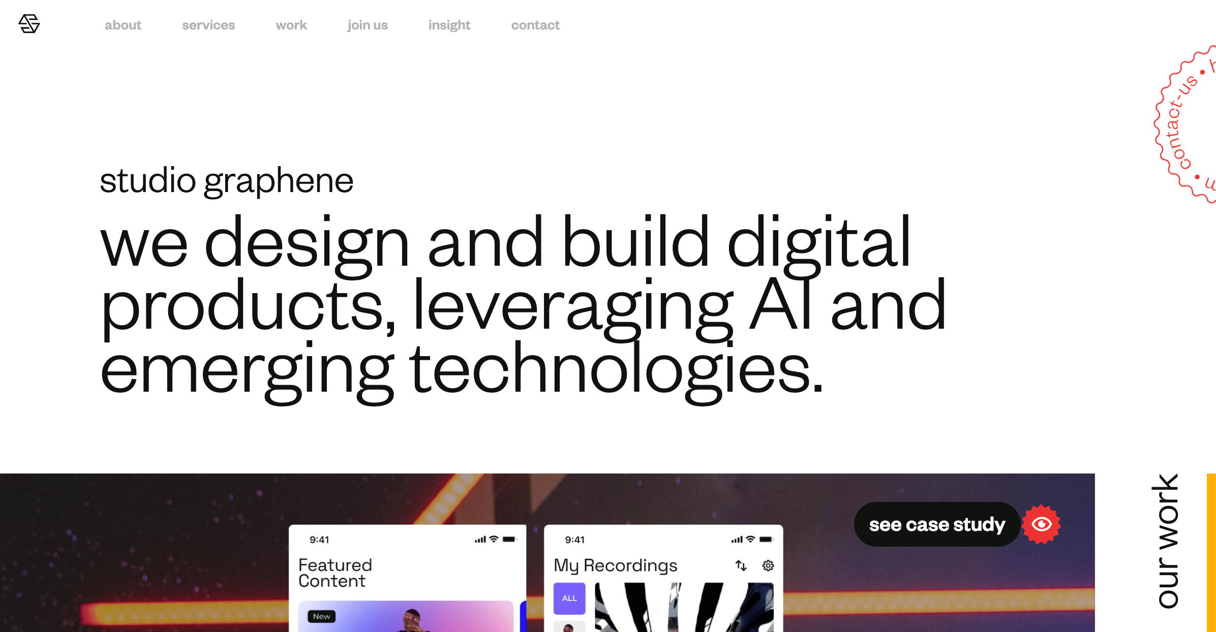 Digital Product Design & Development Agency | Studio Graphene