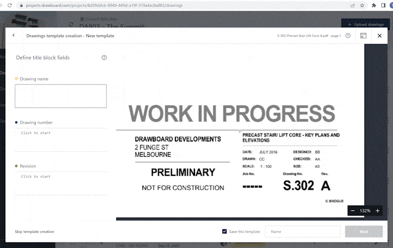 Drawboard Projects Product Tour