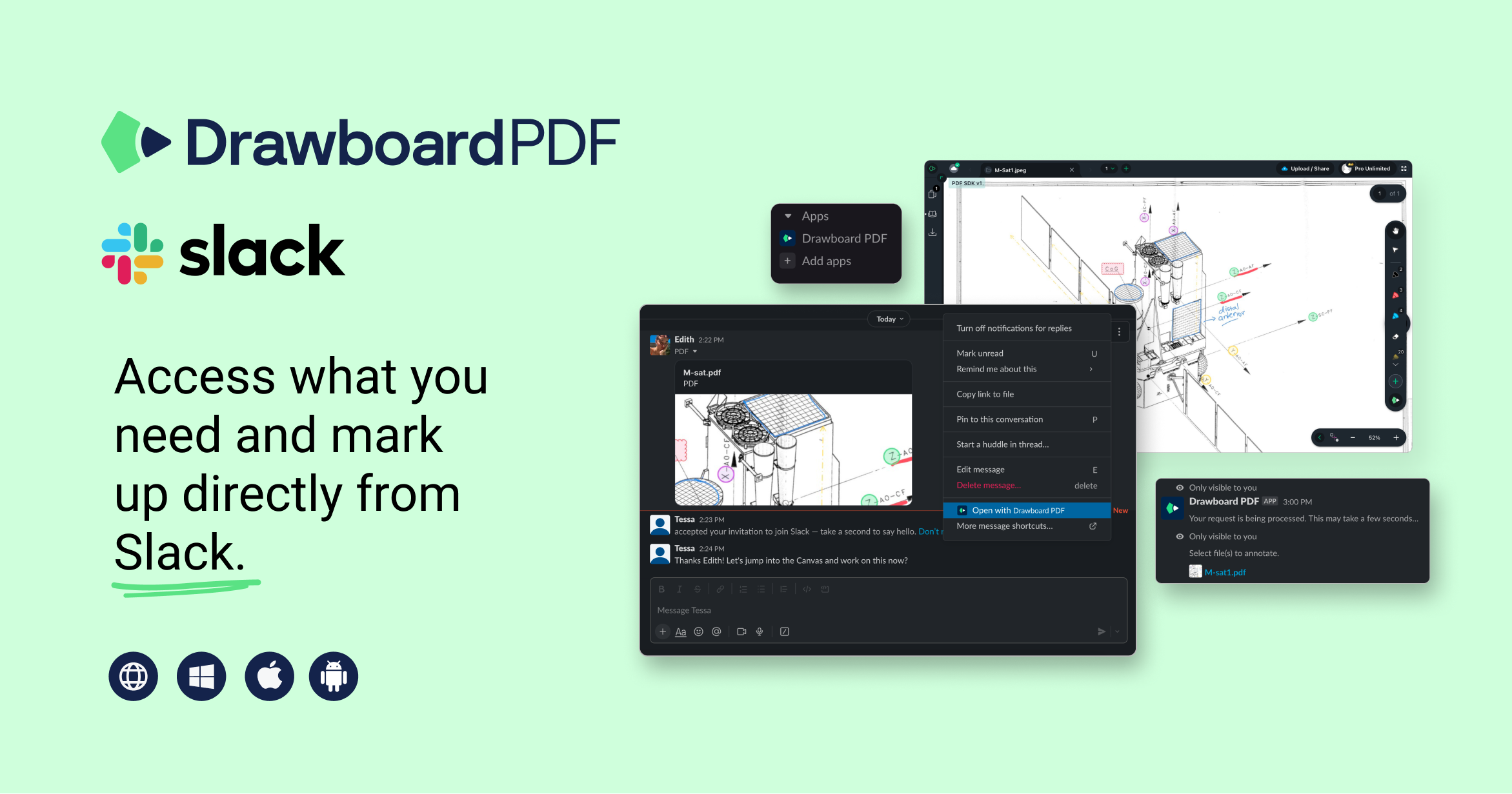 Drawboard PDF Slack Integration