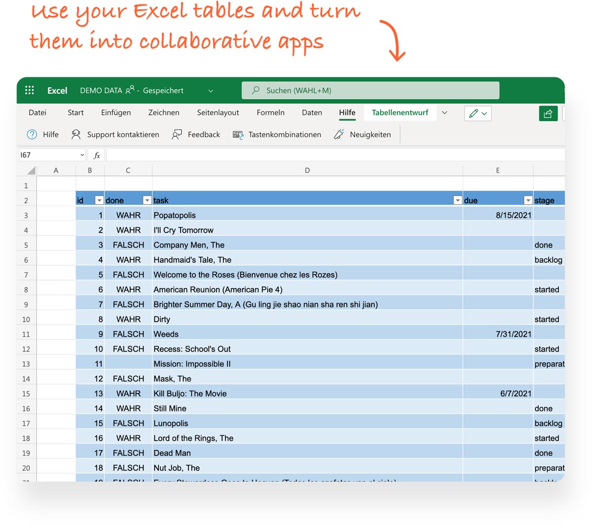 Create beautiful Kanban board in Excel | Airrange.io