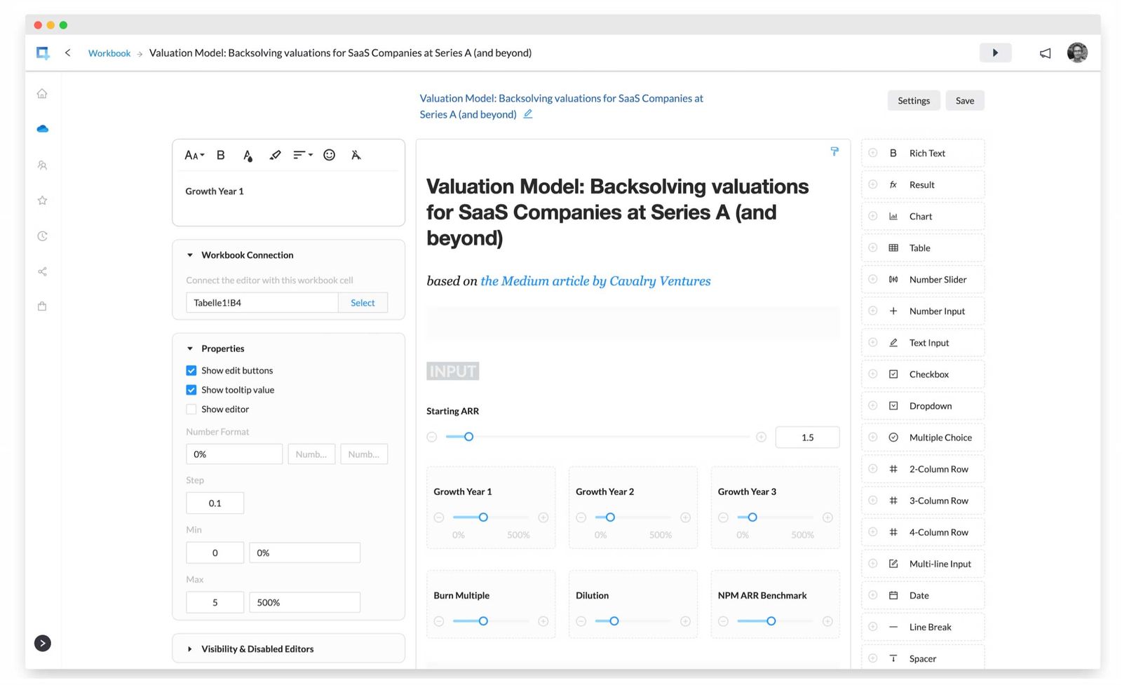 Excel Model to App - build your own web app