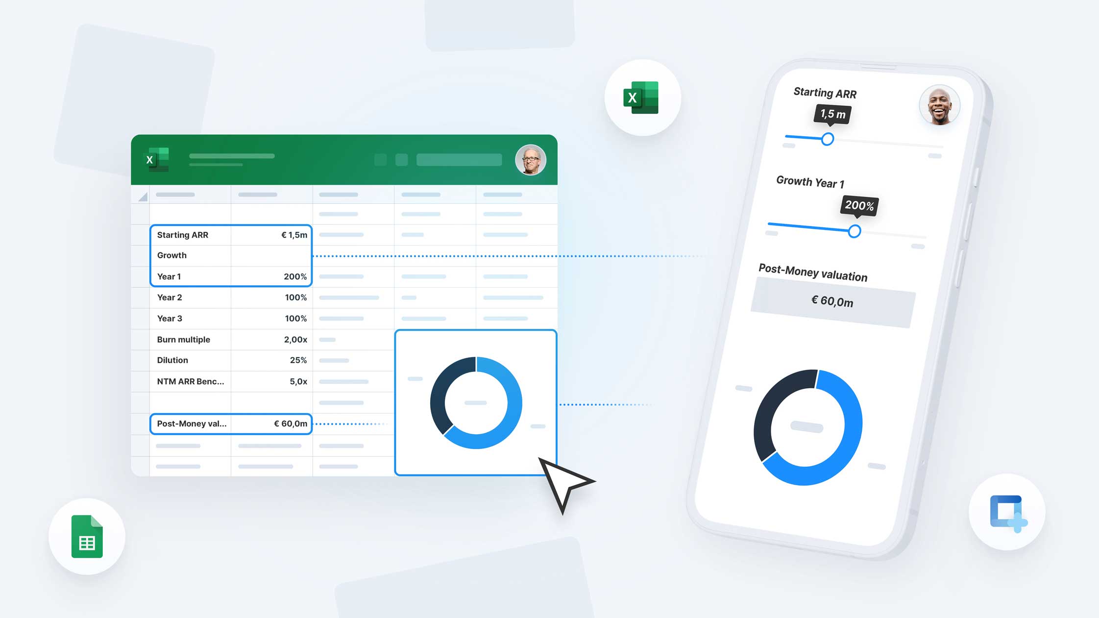 No-code frontends for spreadsheets