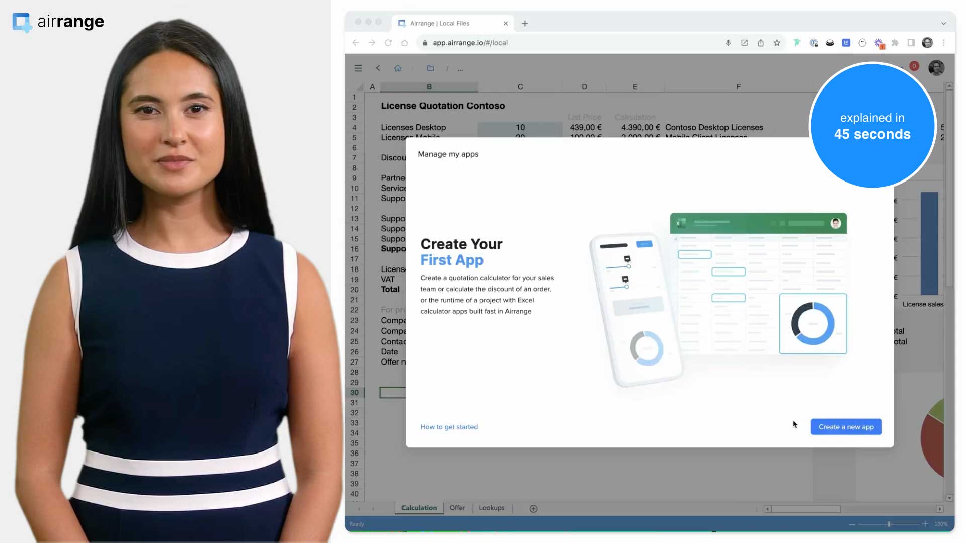 airrange.io | No-code frontends for Excel
