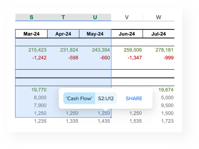 Excel sharing - smart, granular, safe | Airrange