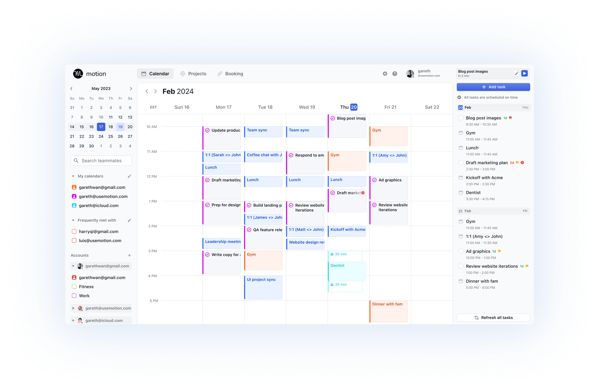 Motion | Meet Motion Calendar. Try it for Free