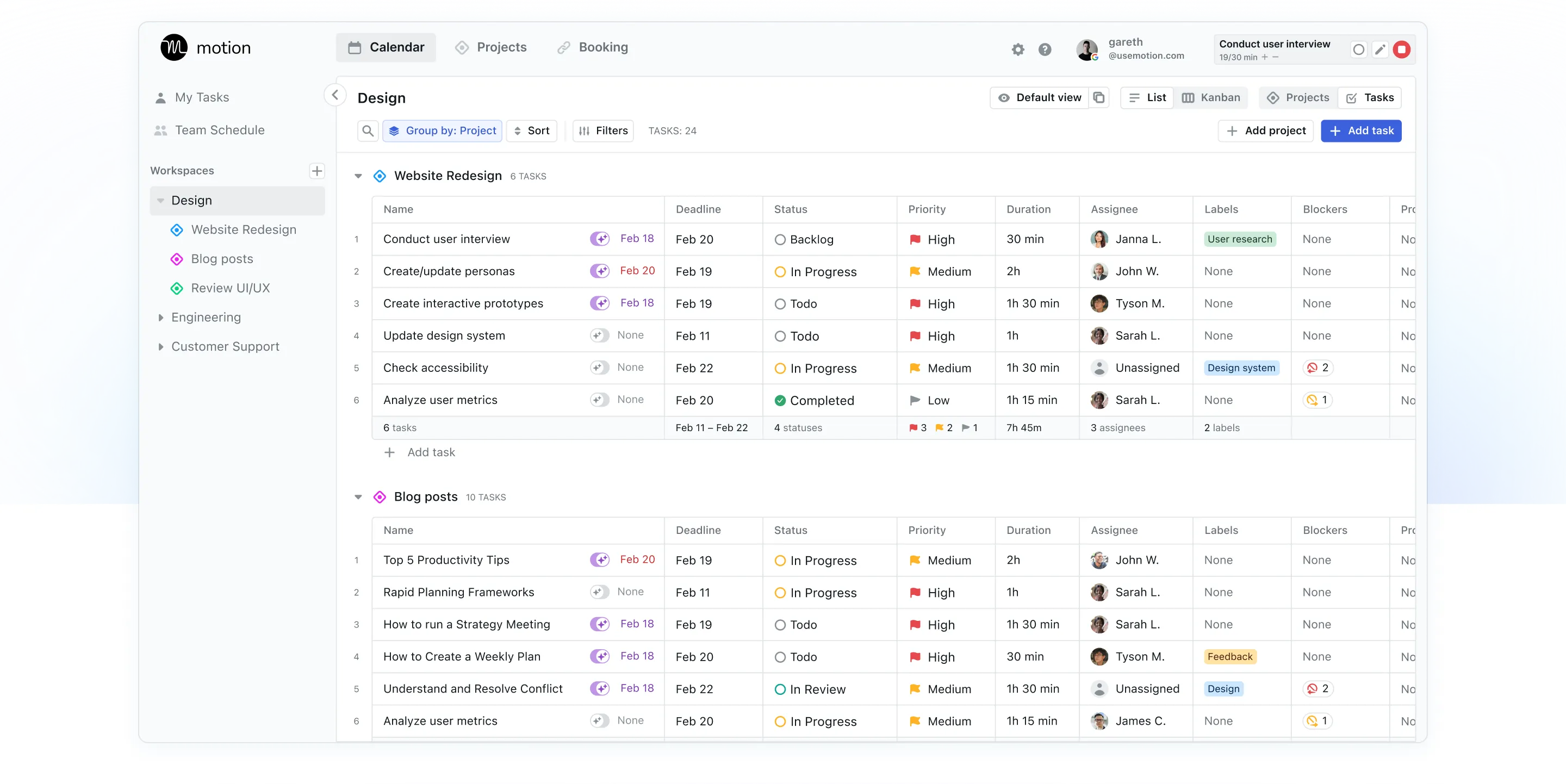 Motion | Meet Motion Calendar. Try it for Free