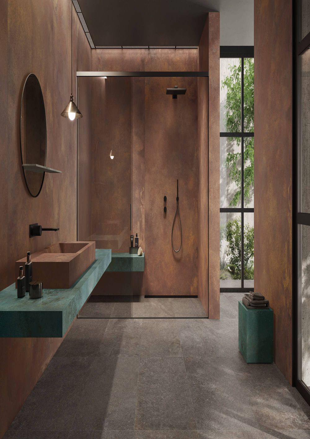 Alchemy Verdigris | Metal Effect Tiles | Porcelain Tiles
