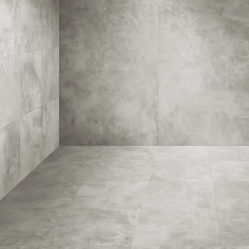 Element Blizzard Slab Tiles | Metal Effect Tiles