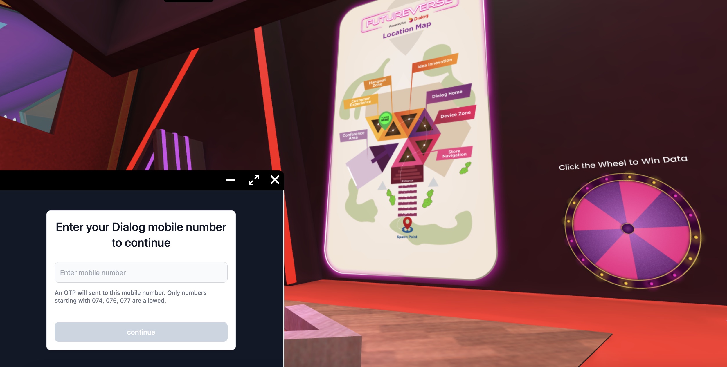 Dialog Virtual Store Inauguration - FRAME Use Cases