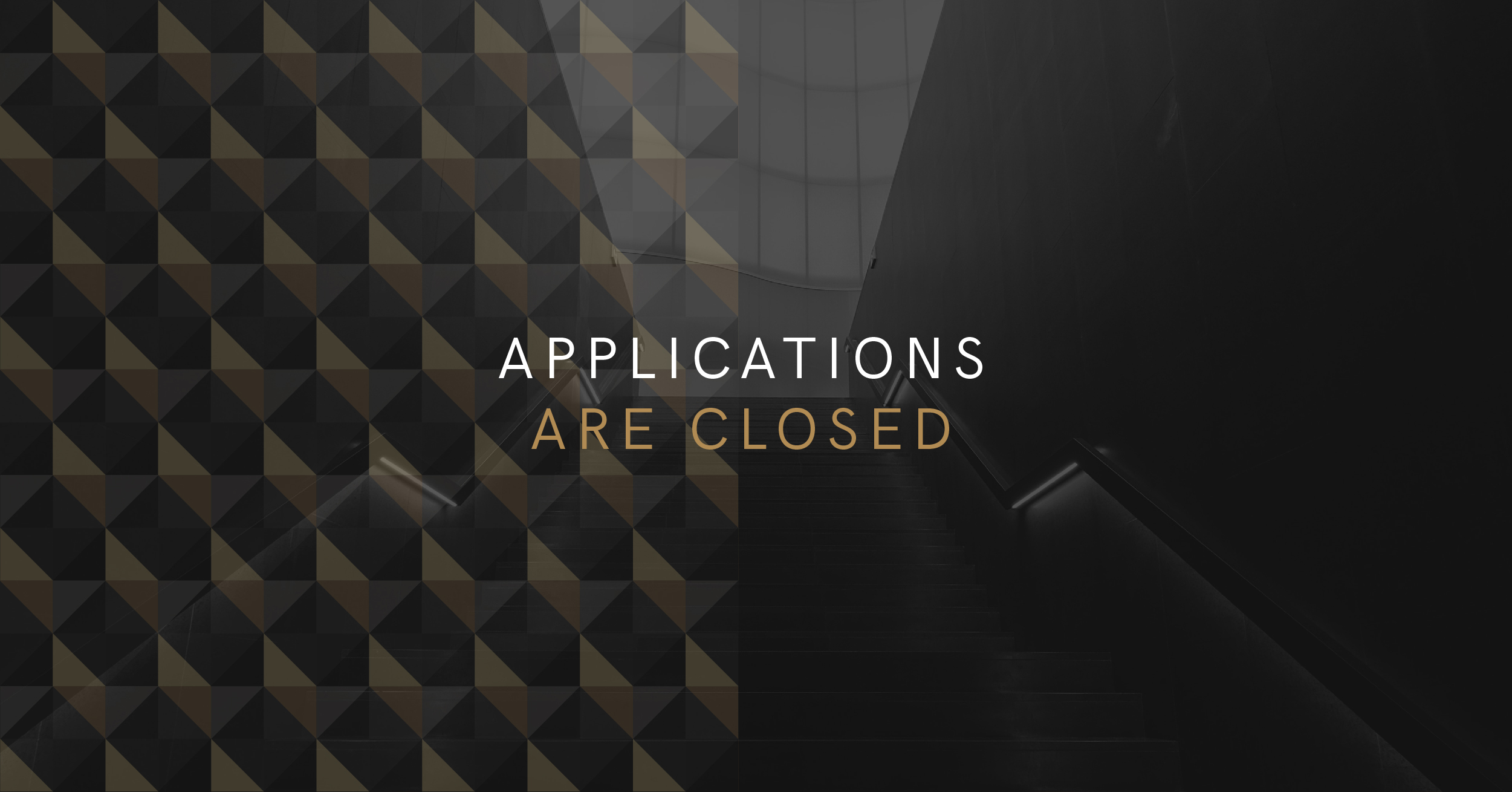 Late applications are closed