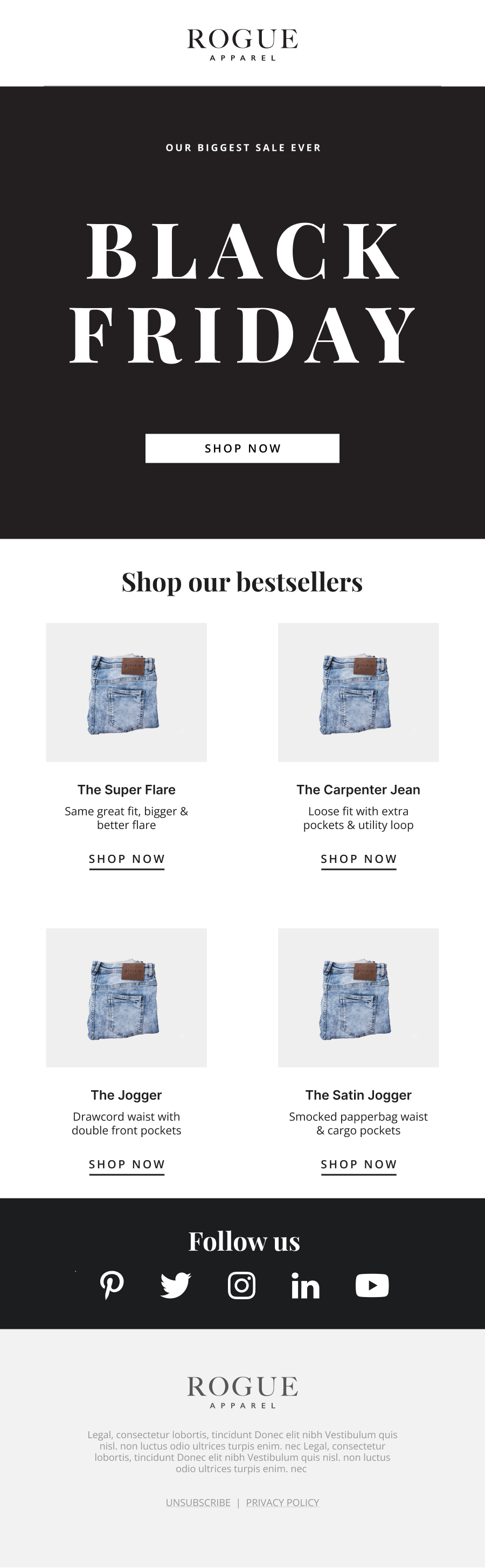 Customer Engagement Newsletter Email Template | Sendlane