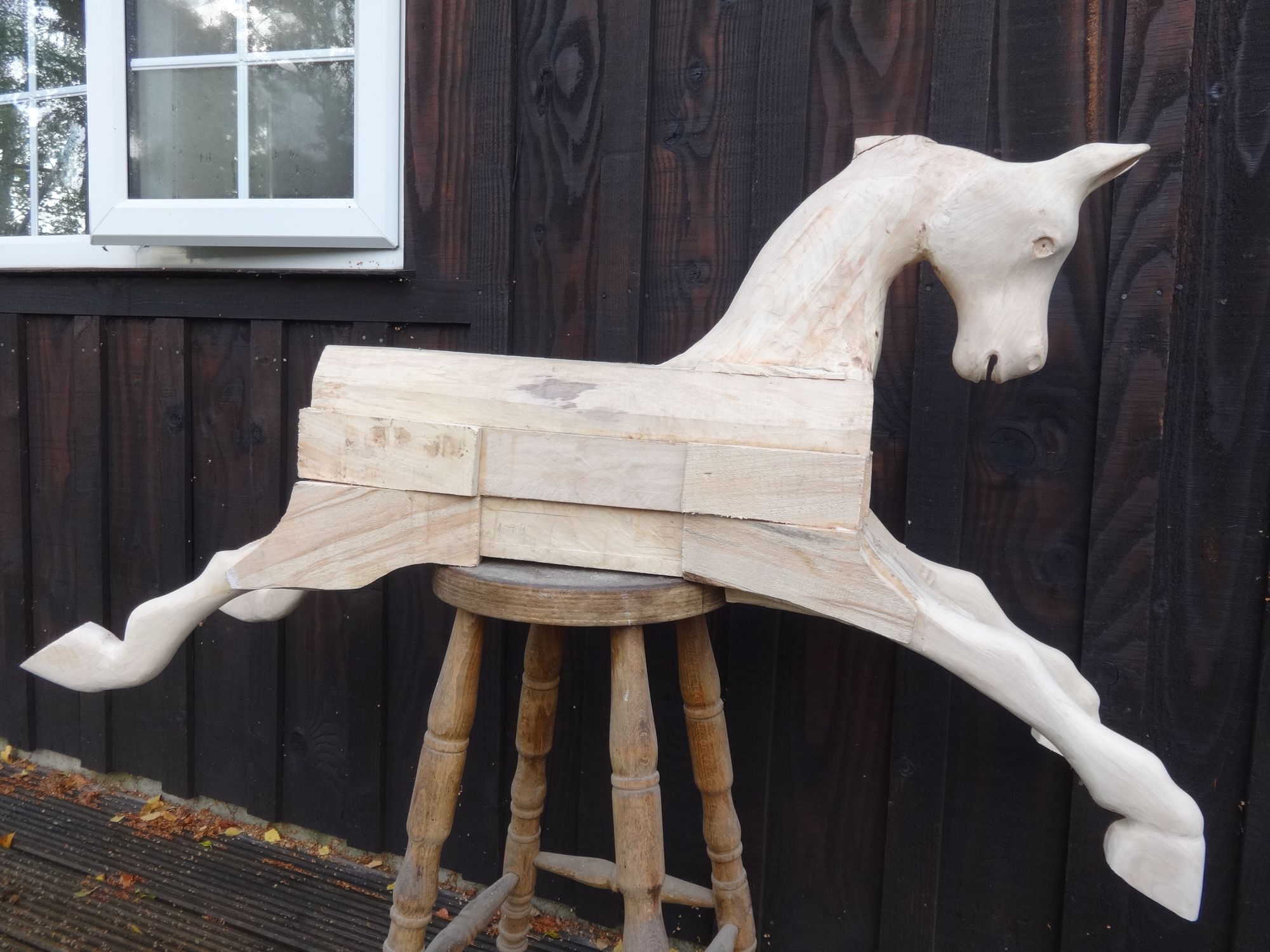 Hand Carved Rocking Horse