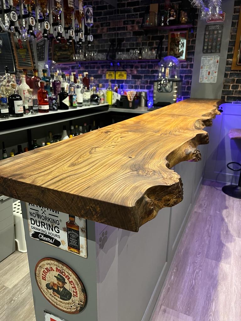 Scottish Burr Elm Bar Top - Paul M