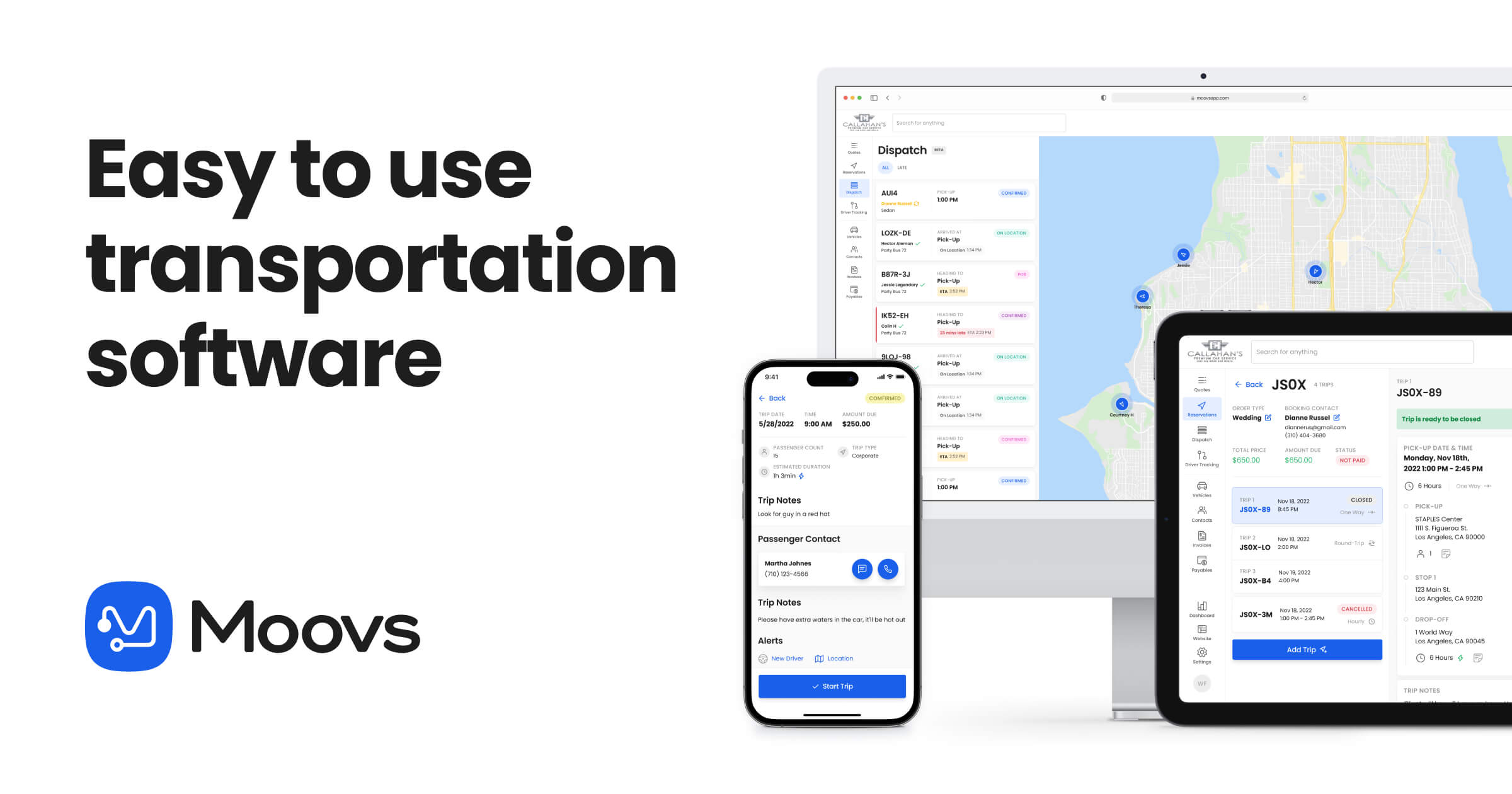 Moovs — Your All-in-One Transportation Software