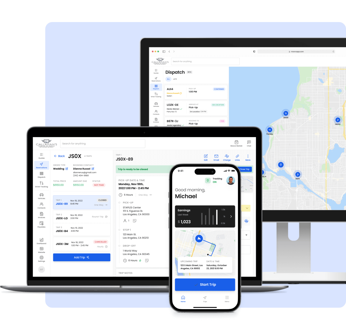 Software for Chauffeur Businesses — Moovs
