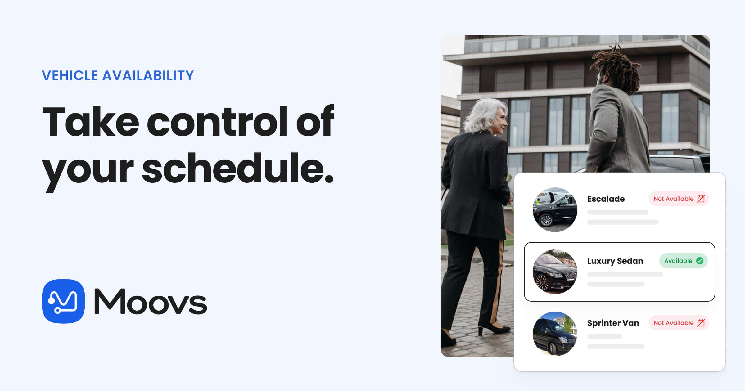 Vehicle Availability — Moovs