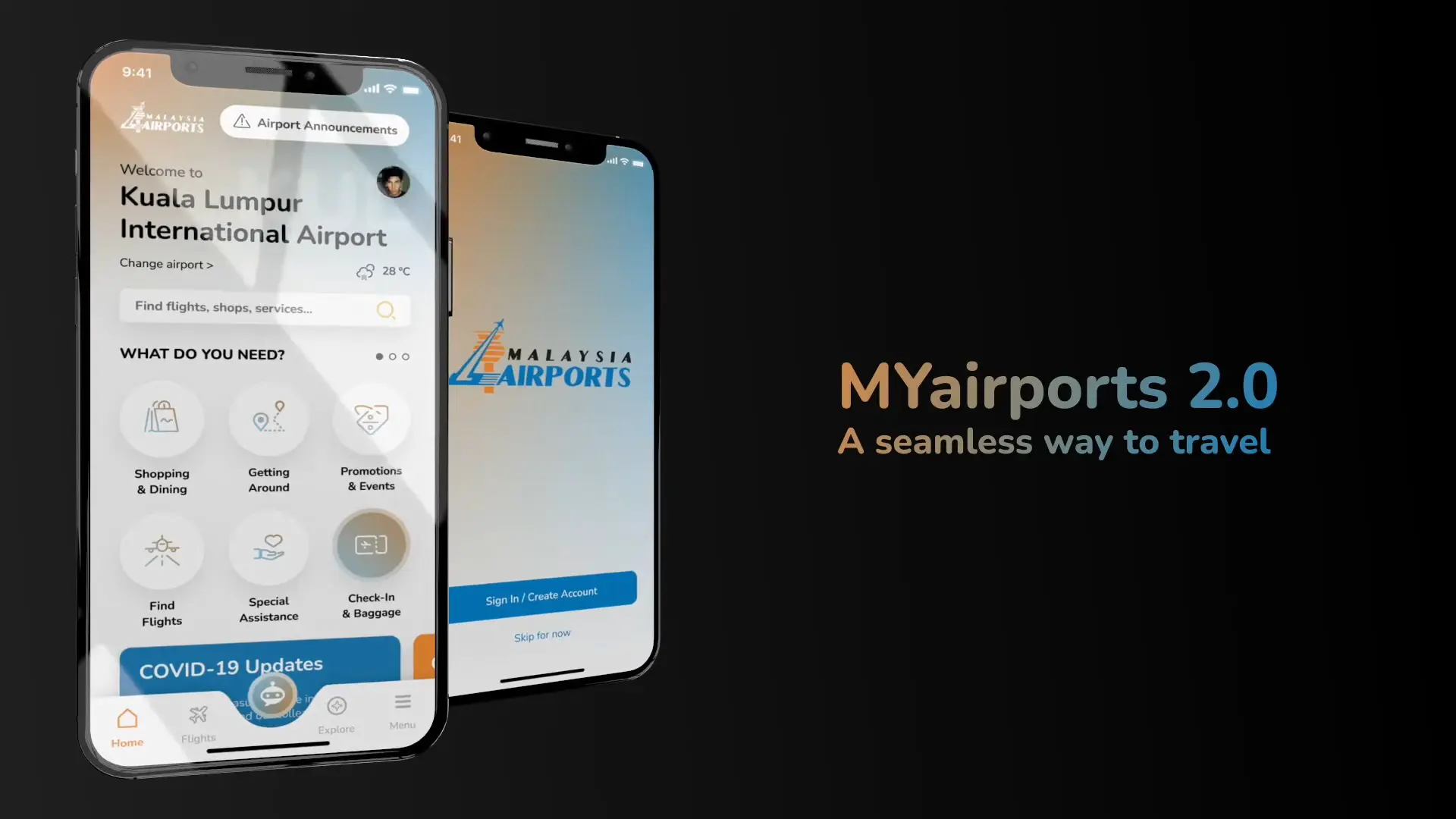 MAHB MYairports New UI/UX Concept | VISIOLAB Sdn Bhd