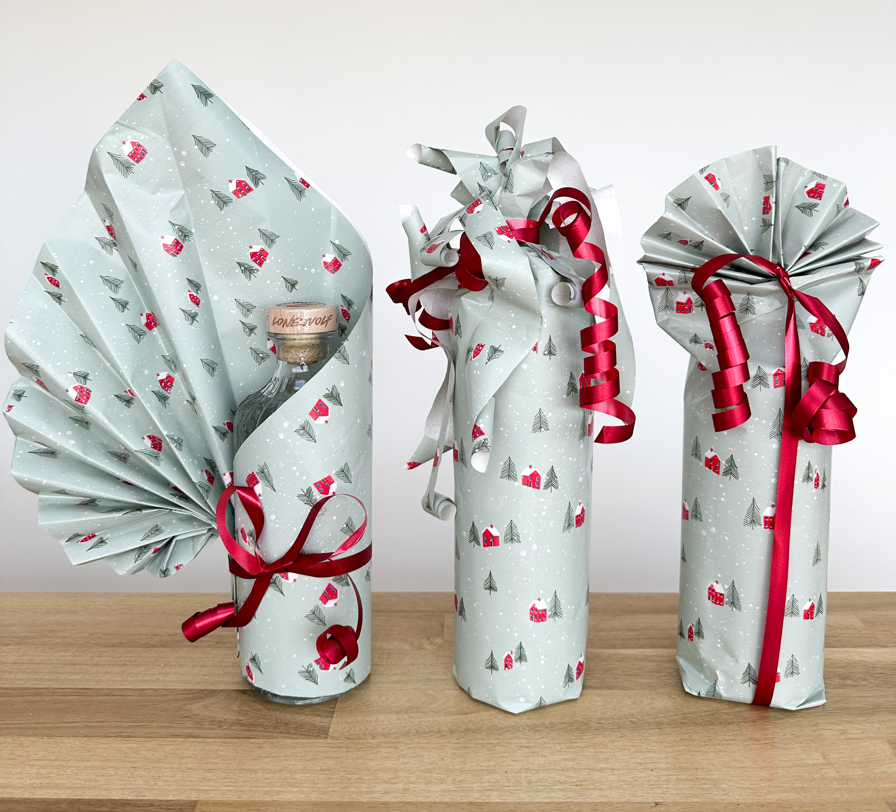 3 Easy Bottle Wrap Ideas : Partnering With LoneWolf Gin | Tutorial