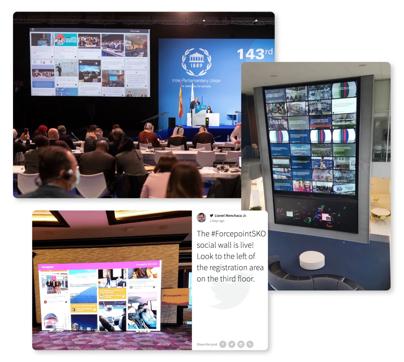 Social Media Walls for Engaging Event Activations