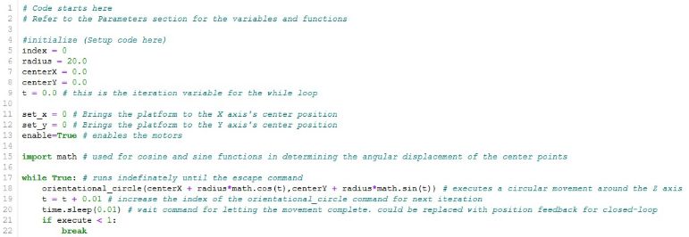 Using ACROME Educational Robotic Systems with Python® Programming Language