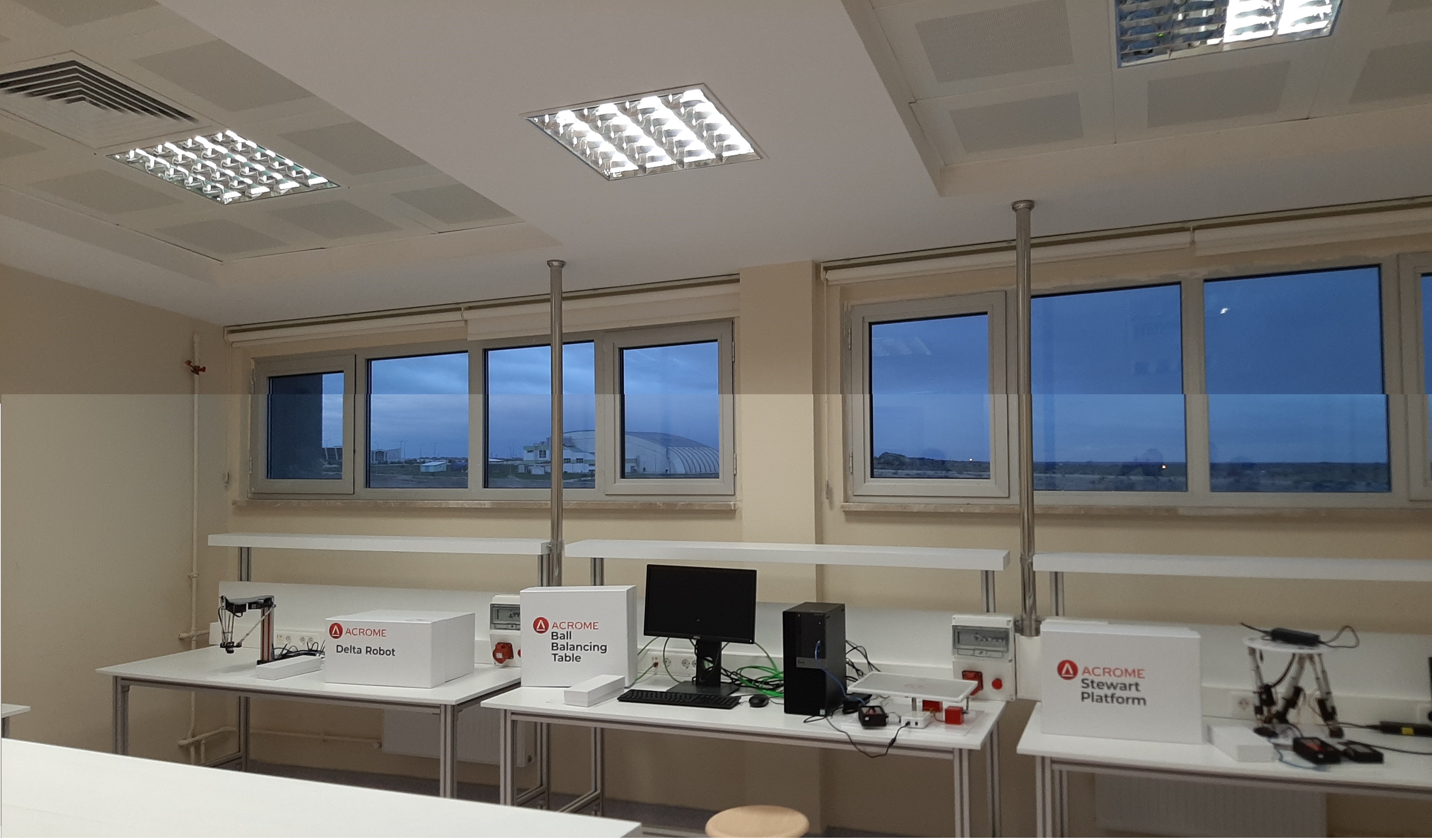 Setting up a control laboratory: Equipments and the System