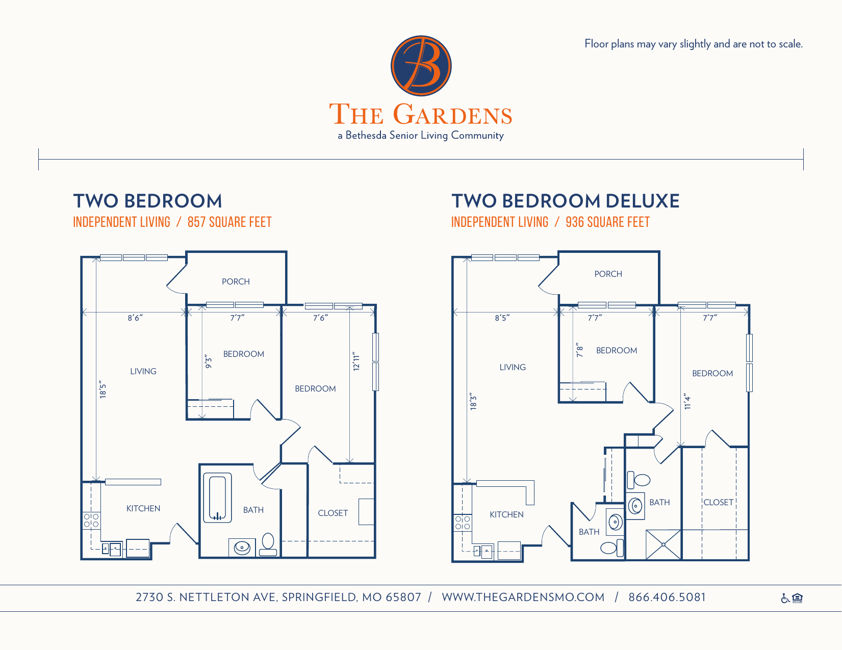Floor Plans | The Gardens Springfield MO