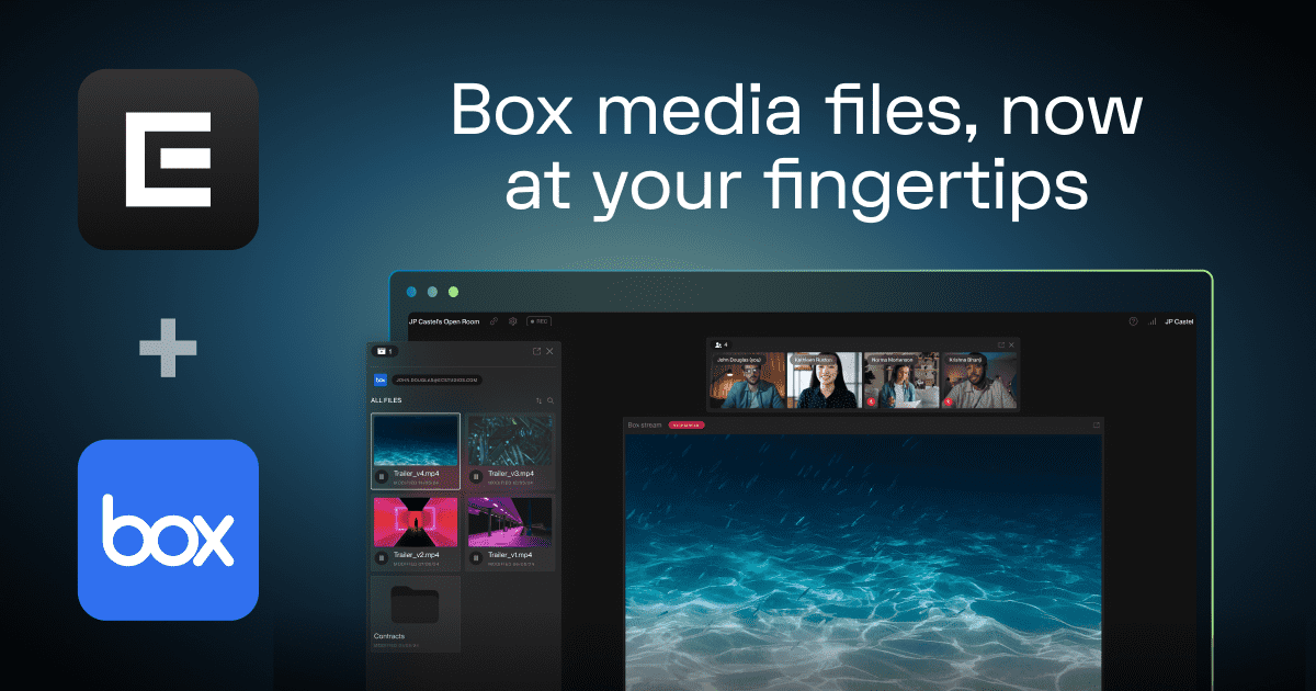 Evercast + Box: Secure MP4 File Sharing & Video Conferencing