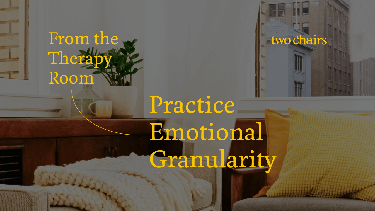 How to Practice Emotional Granularity in Therapy