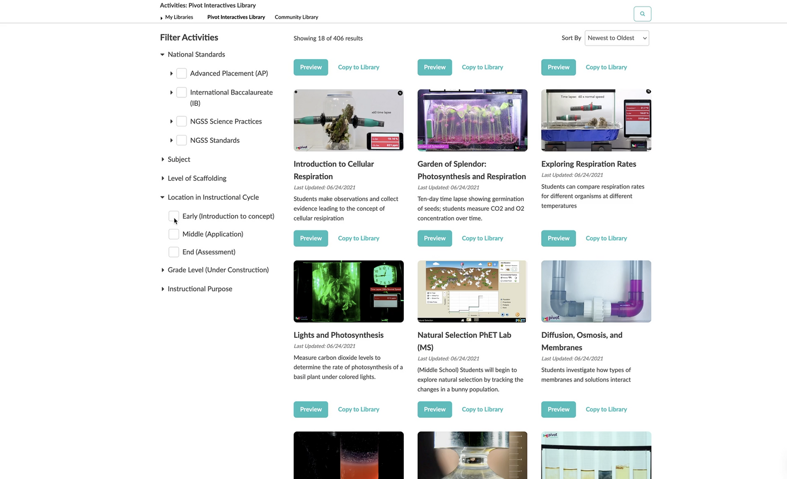 Pivot Interactives: Interactive Video-Based Science Activities