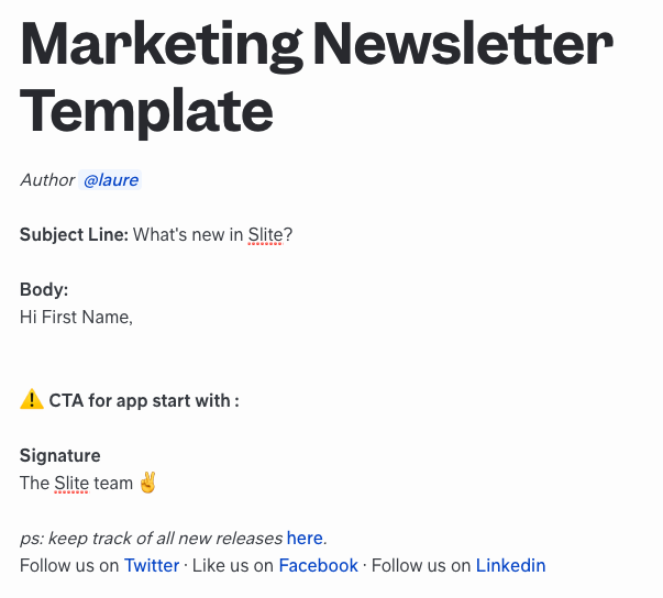 Customizable Marketing Plan Template + Examples | Slite.com