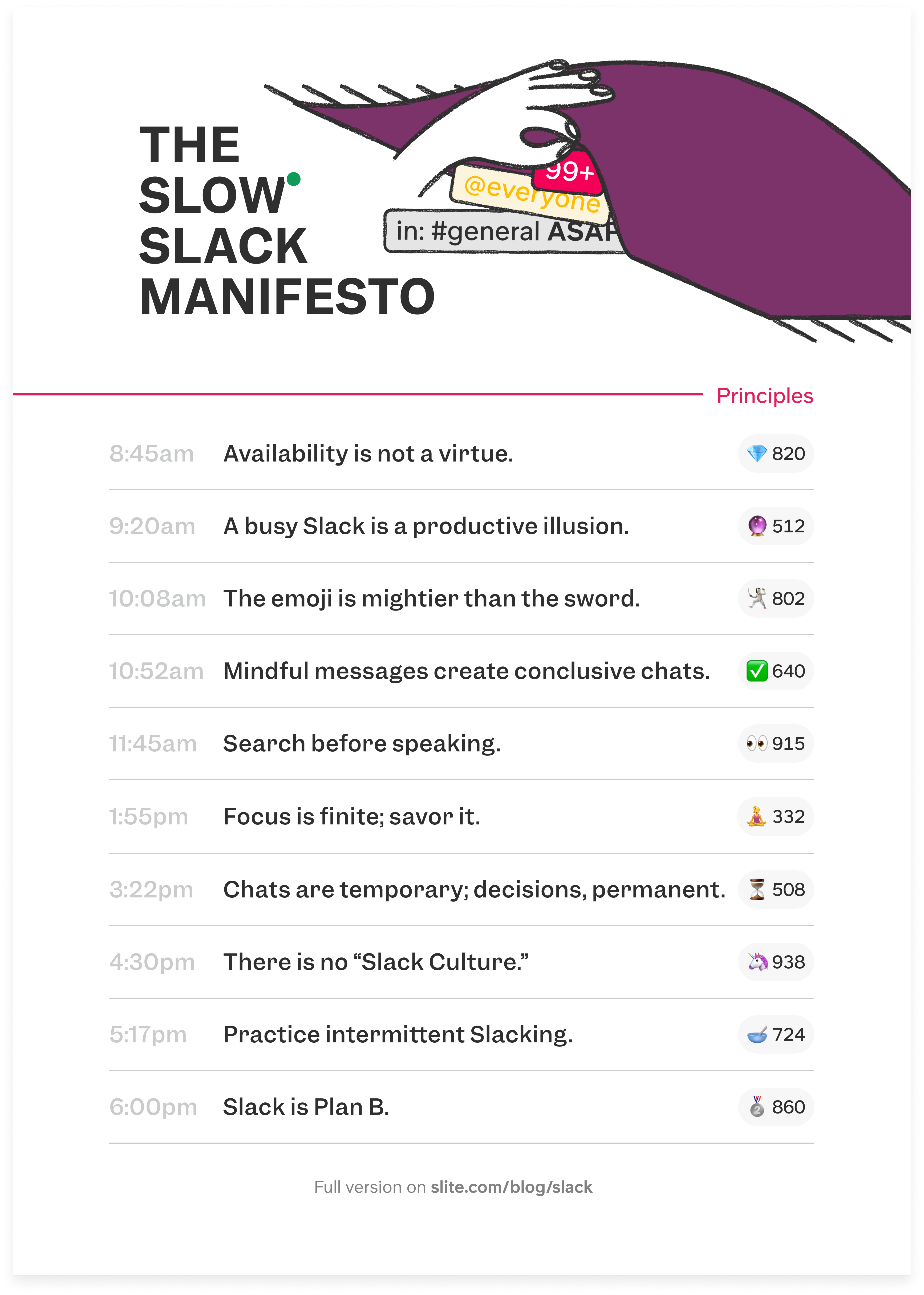 The slow Slack manifesto