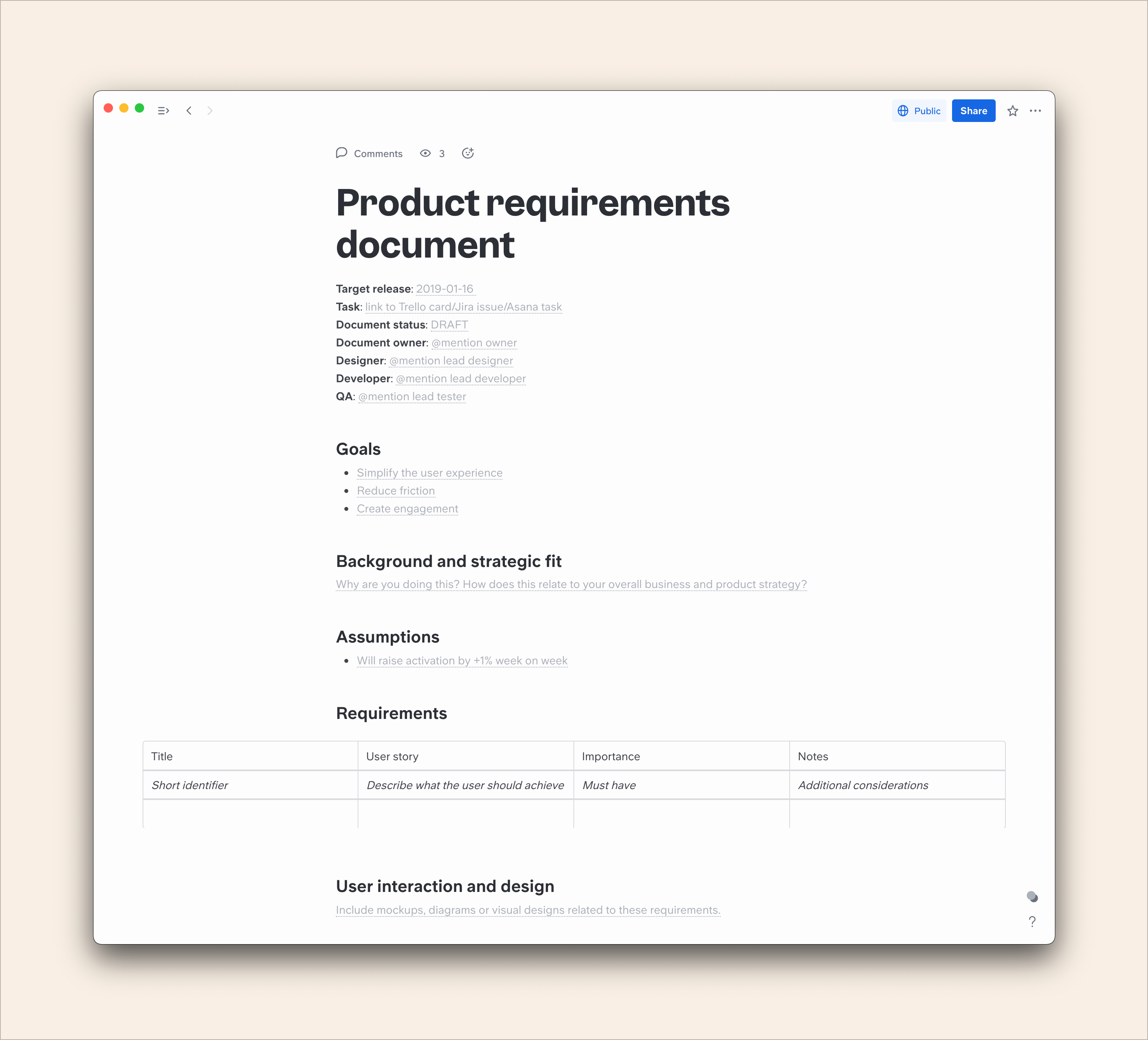 How To Write A Product Requirements Document