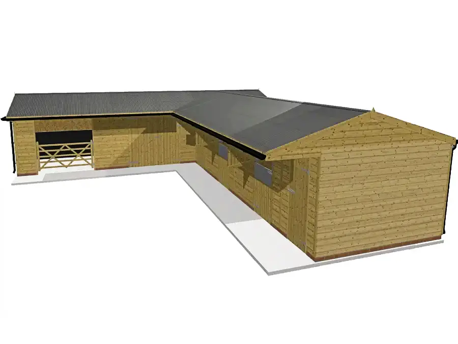 Design Your Wooden Stables In 3D