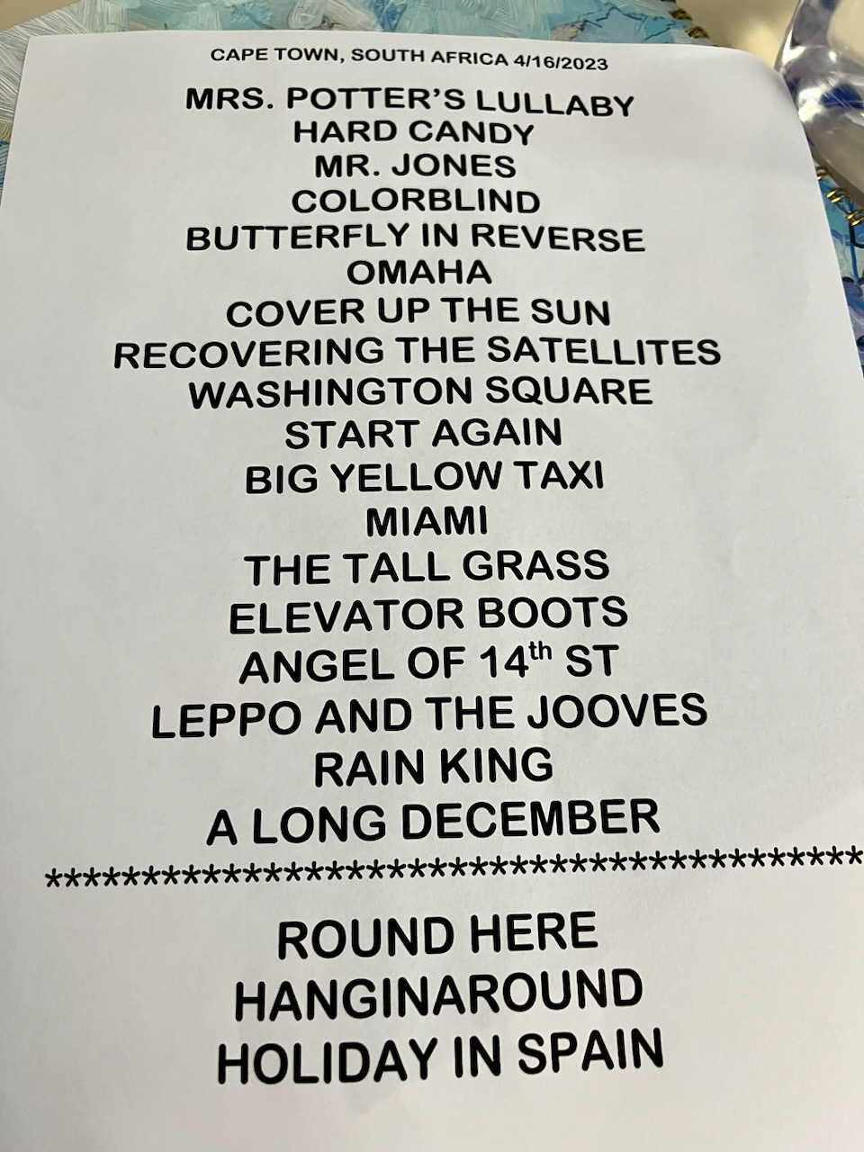 Counting Crows | Tour | THE GRAND ARENA, Apr 16, 2023 Counting Crows | Tour | THE GRAND ARENA, Apr 16, 2023