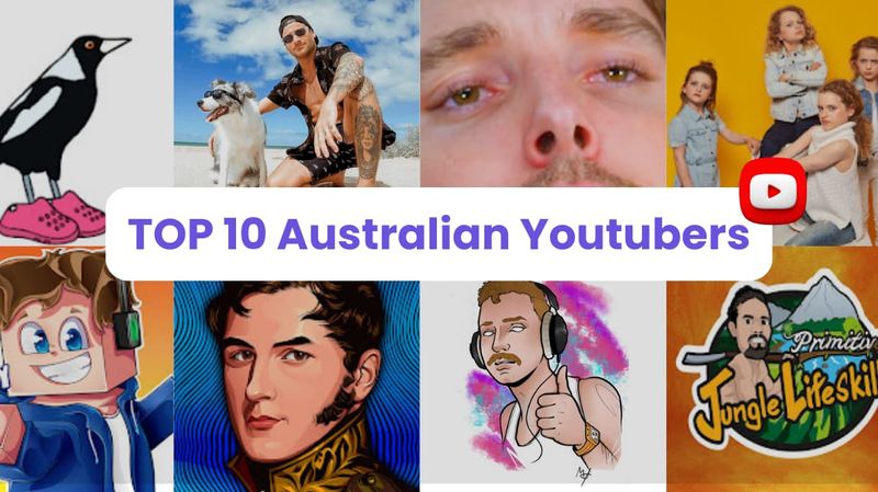 Top Australian YouTubers 2023 - Favikon