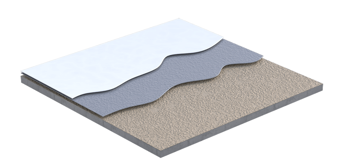 SEBS Thermoplastic Rubber over Cementitious Coated Spray Foam | KARNAK