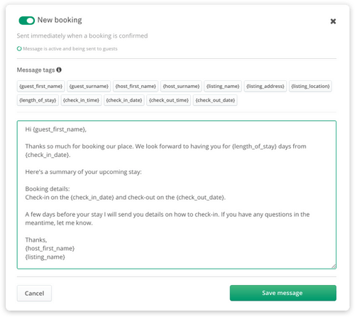 Automated guest messages for Airbnb, Booking.com Vrbo and direct ...